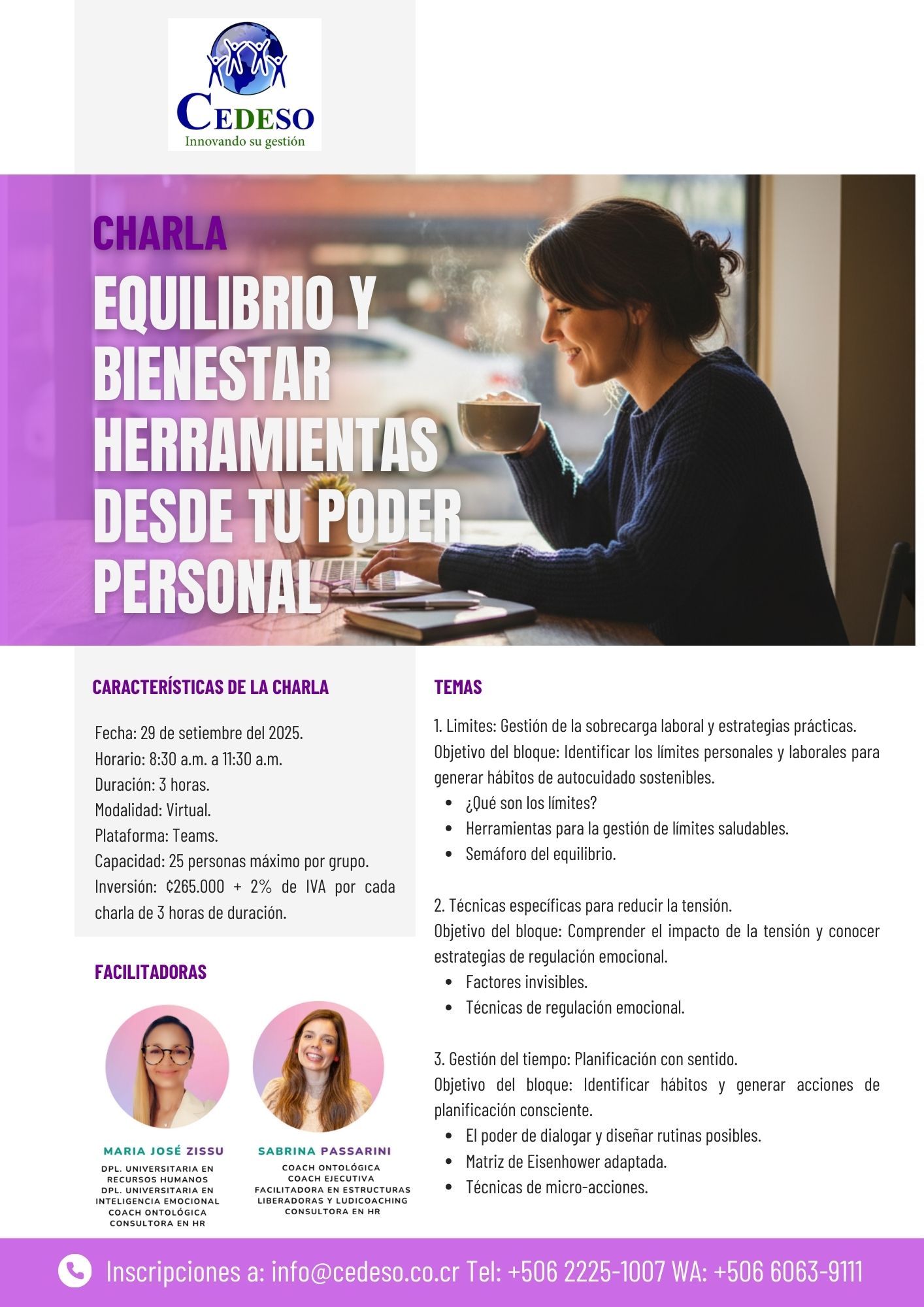 Cedeso - Equilibrio y bienestar herramientas desde tu poder personal